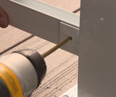 STEP TWO: Install Top and Bottom Rails