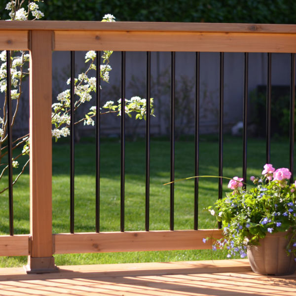 Galerie de photos de composantes pour rampe en bois